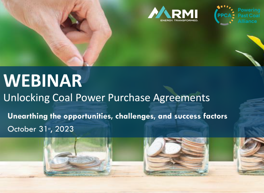 Webinar: Unlocking Coal Power Purchase Agreements - RMI